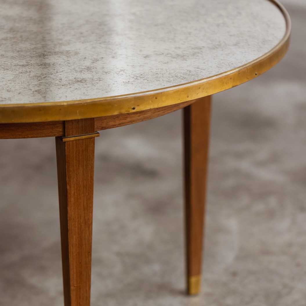 Jules Leleu Round Coffee Table, France, 1955 — Modernab