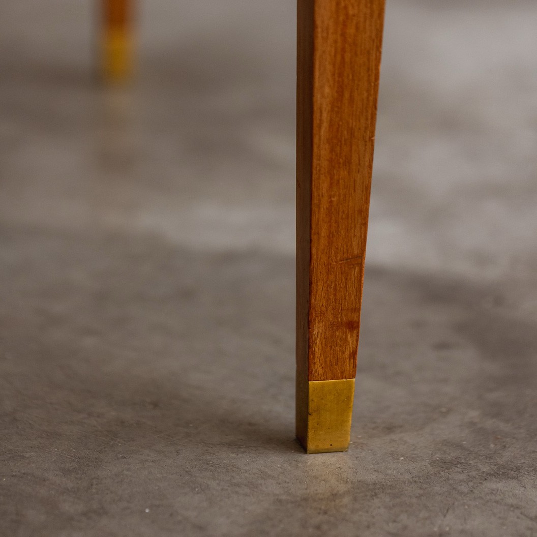 Jules Leleu Round Coffee Table, France, 1955 — Modernab